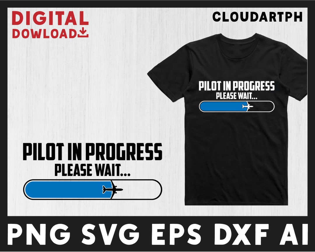 Pilot Svg, Pilot in Progress, Airplane Svg, Flight Attendant Svg, Dxf ...