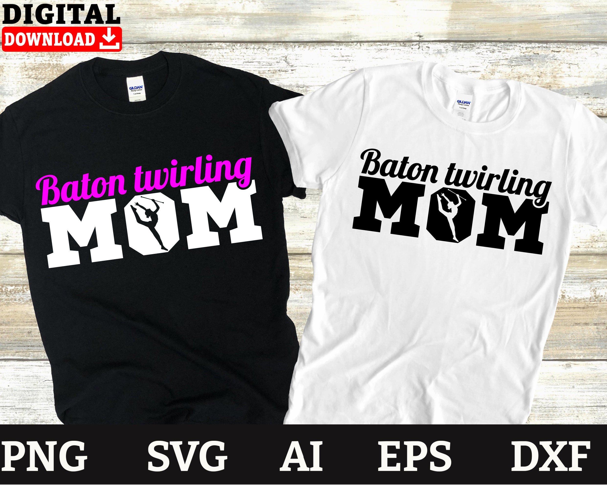 Baton Twirling Svg Baton Twirling Mom Baton Twirling Mom | Etsy