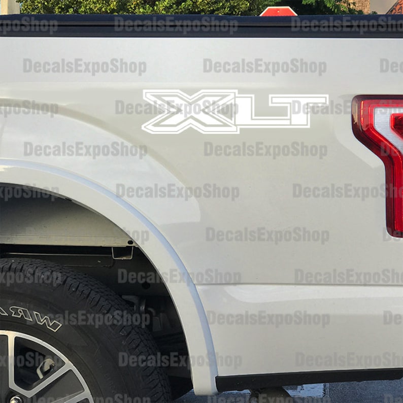 XLT Decal Fits Bedside Ford F-150 Truck Sticker Vinyl in 6 Colors (2 ...