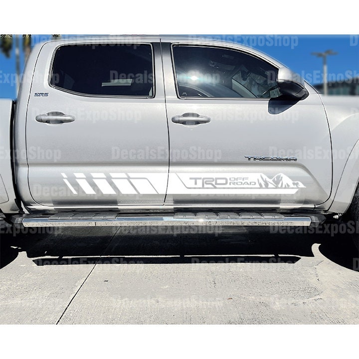 TRD off Road Mountain Sidedoor Stripes Decal Fits Toyota Tacoma Truck ...