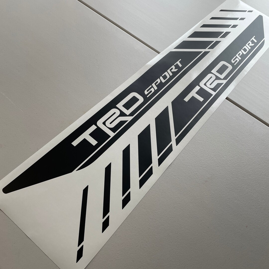 TRD Sport Decals Fits Bedside Toyota Tacoma Truck Sticker Vinyl in 6 ...