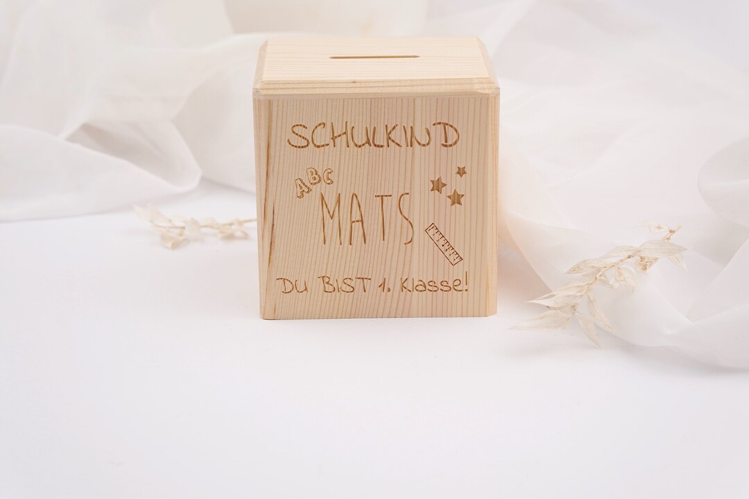 Money Box Back to School, Money Box Child, Money Box Wood, Money Box ...