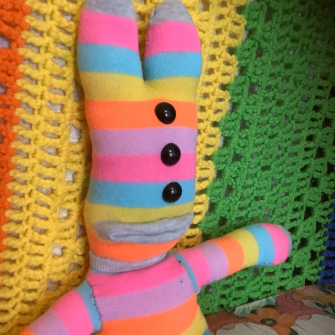 Pastel the Striped Monster - Etsy