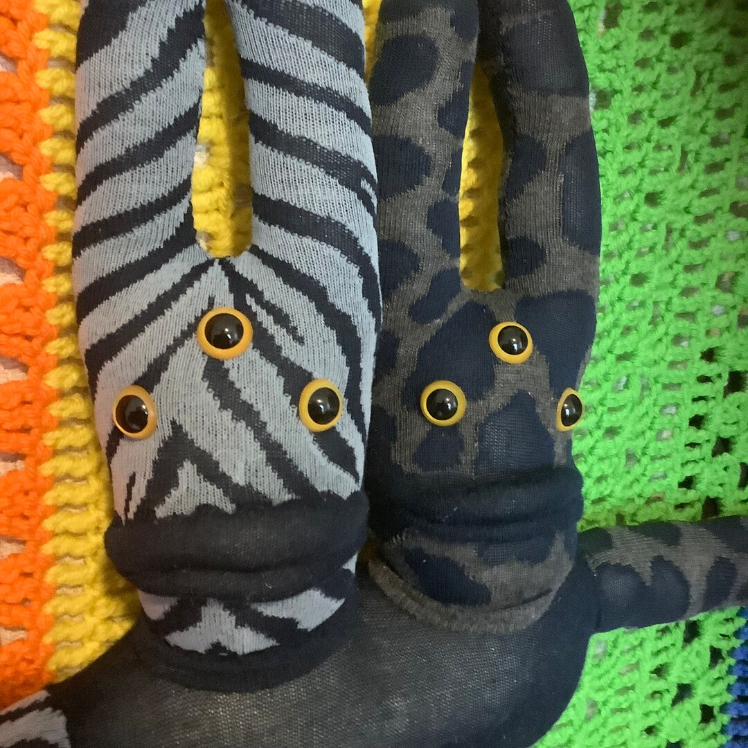 Poe and Moe the Oversized Sock Monster - Etsy
