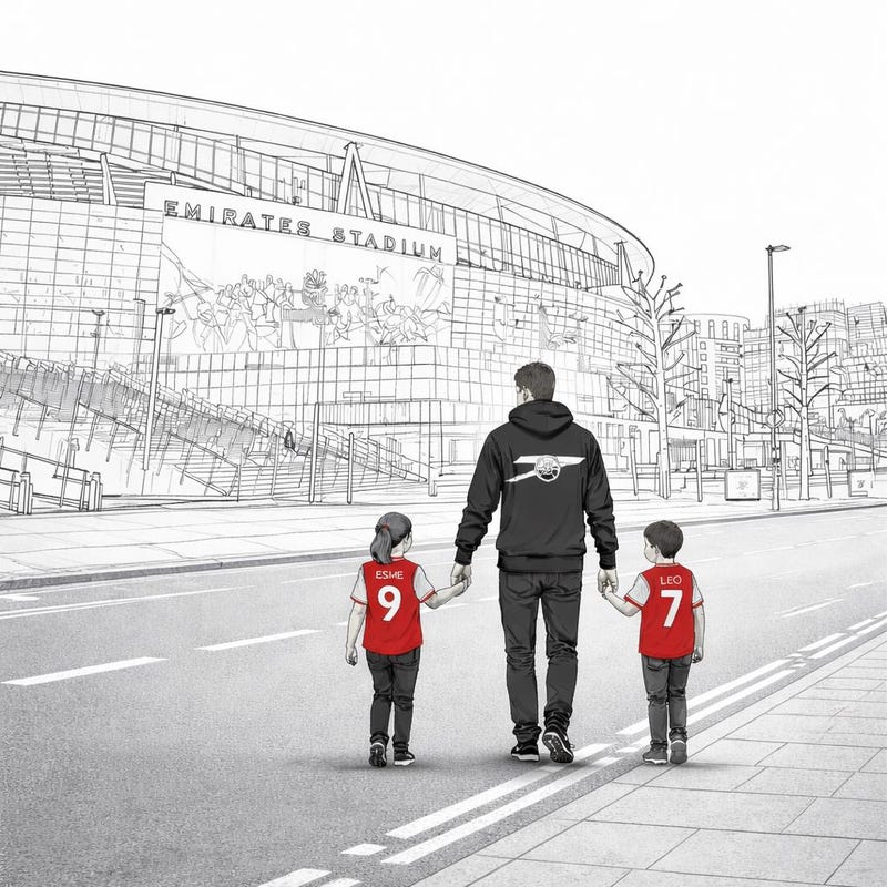 Arsenal Frame Drawing - Etsy UK