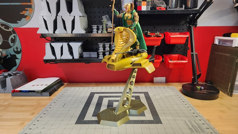 Classified: Serpentor Air Chariot Stand 3d Printed - Etsy