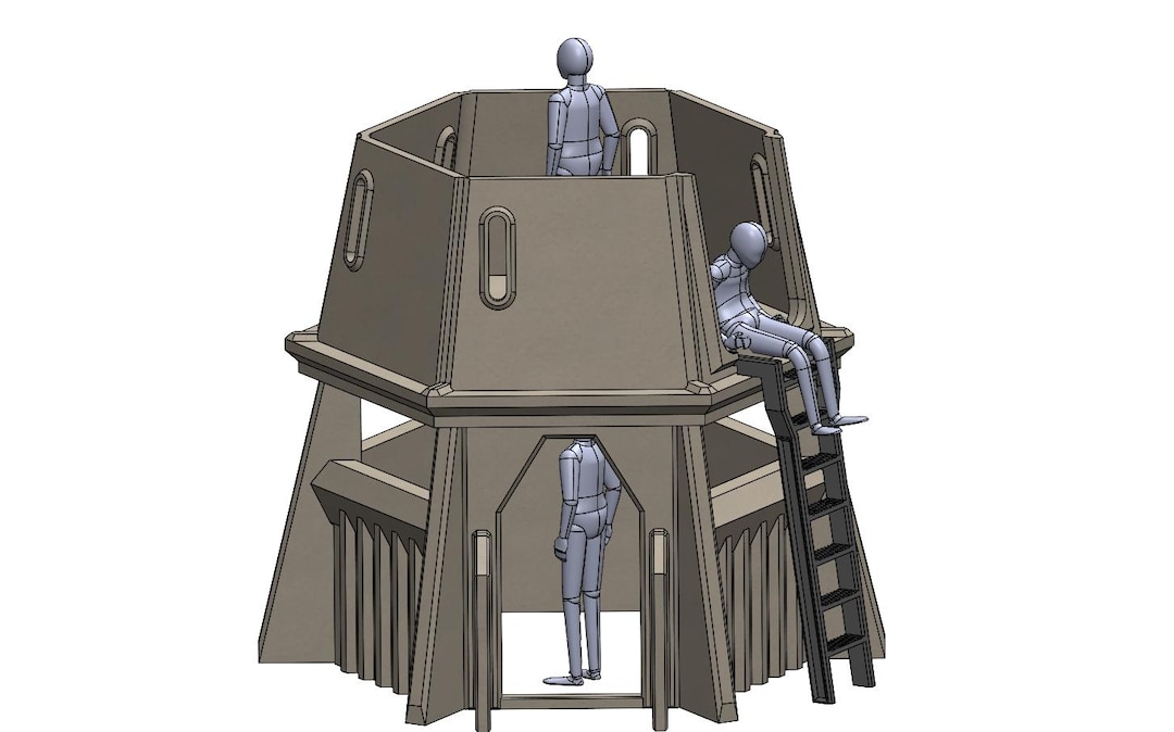 Outpost Bunker 1:12 - Digital STL File - 3D Printing - Etsy