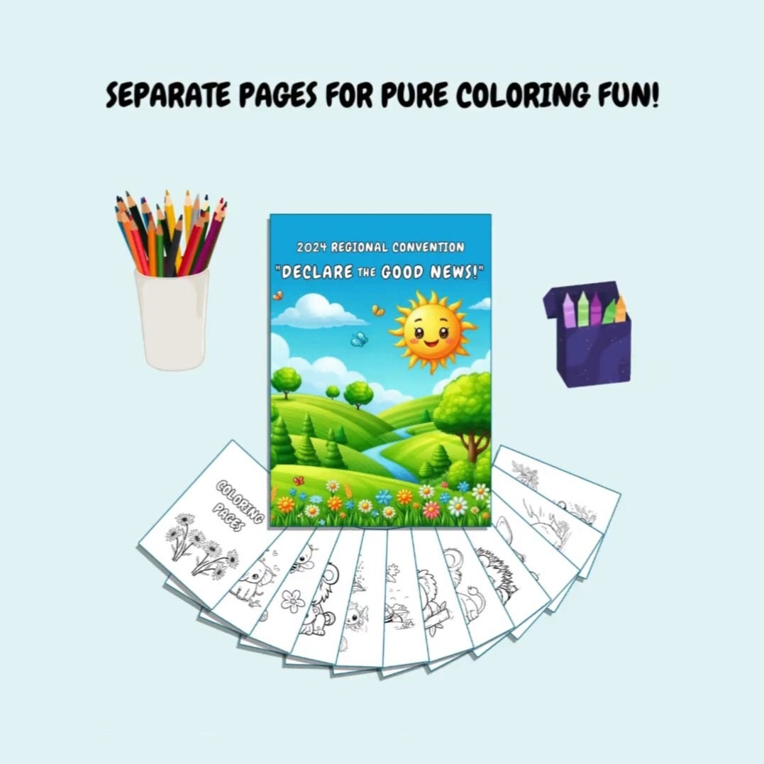 JW Kids Activity Book 2024 Regional Convention Declare the Good News ...