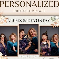 Custom Photo Booth Template Design, Personalized Digital Photobooth ...