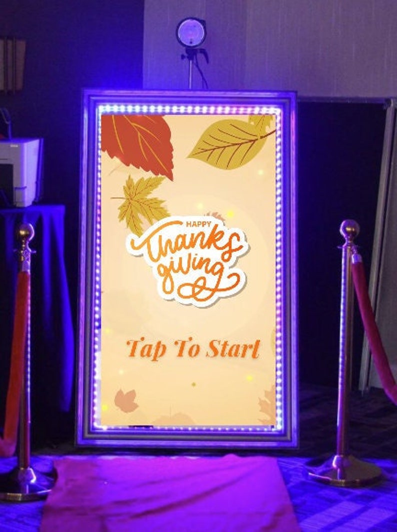 Thanksgiving Tap to Start/ Fall Photo Booth/salsa Booth/guest Interface ...