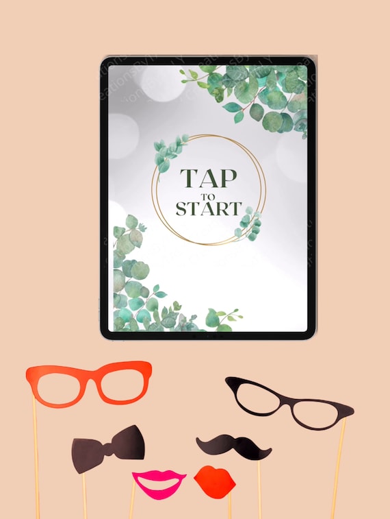Wedding Template Tap to Start Screen/photo Booth Screen/salsa - Etsy