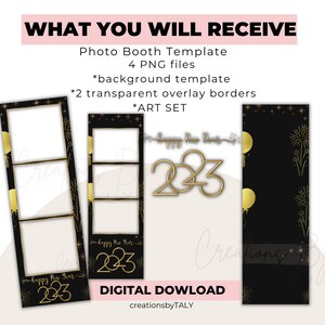 New Year Photo Booth Template, Salsa Booth Holiday Photo Booth Template ...