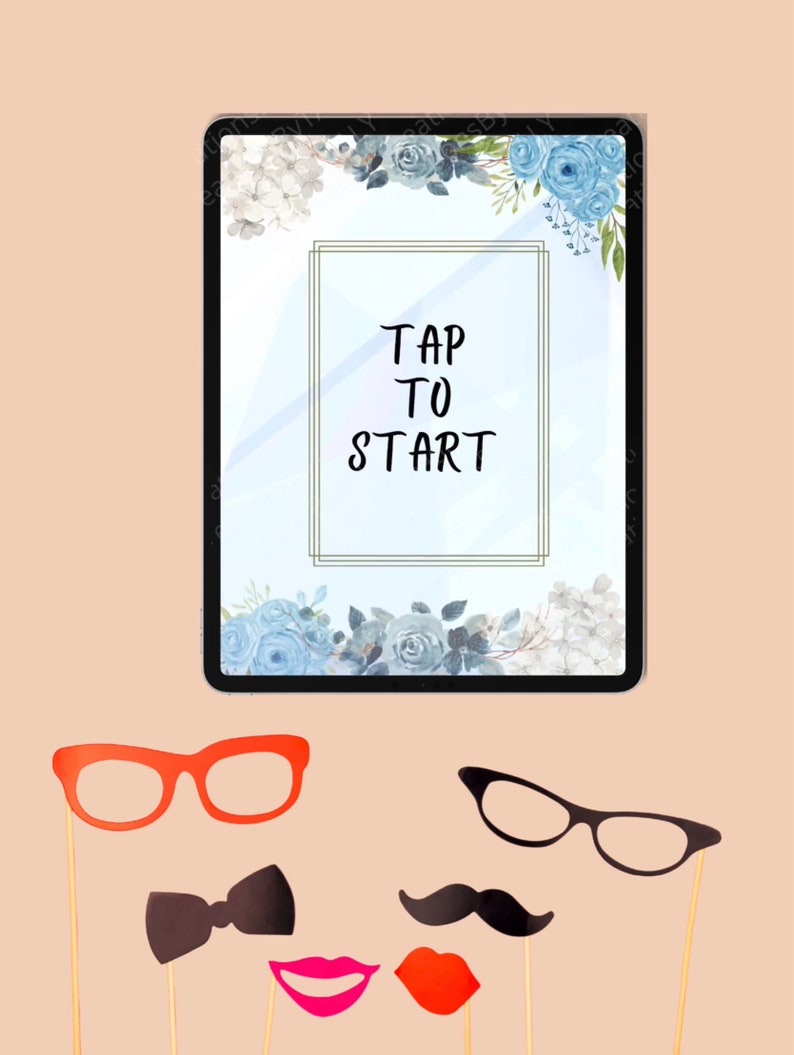 Tap to Start Screen/photo Booth Screen/salsa Booth/guest Interface ...