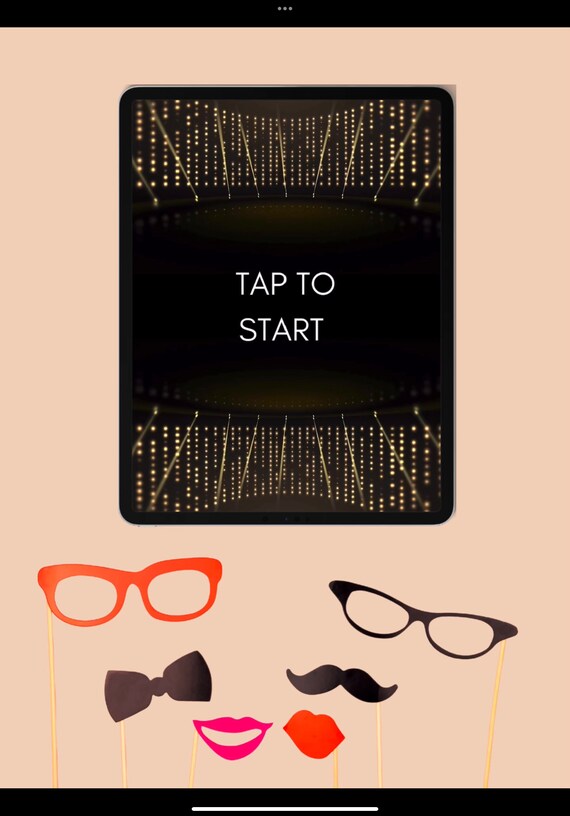 Tap to Start Screen/photo Booth Screen/salsa Booth/guest | Etsy