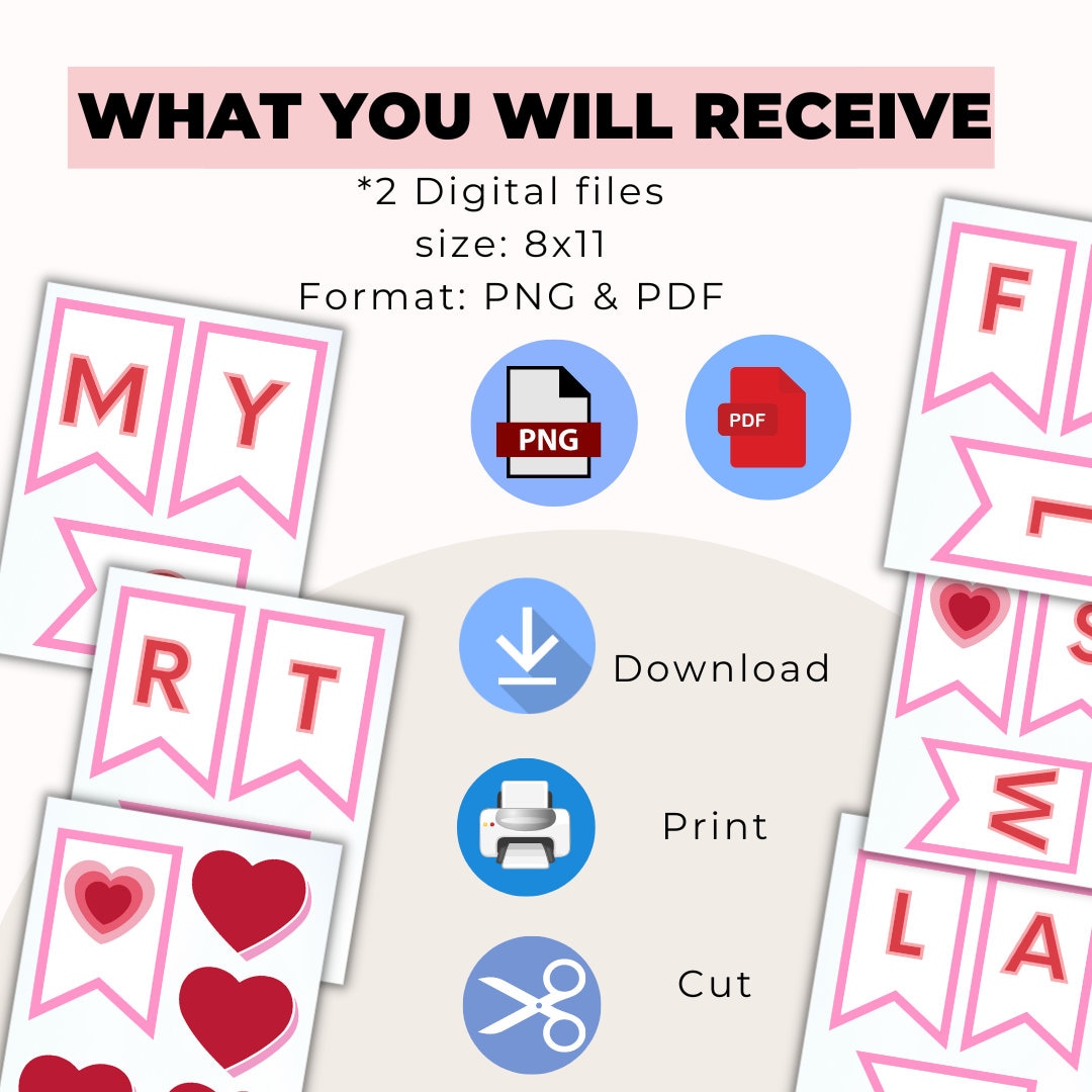 My Class is Full of Sweethearts Banner, Digital Download Classroom ...