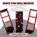Red Heart Glitter Early 2000s Photo Birthday Valentine's Photo Booth ...