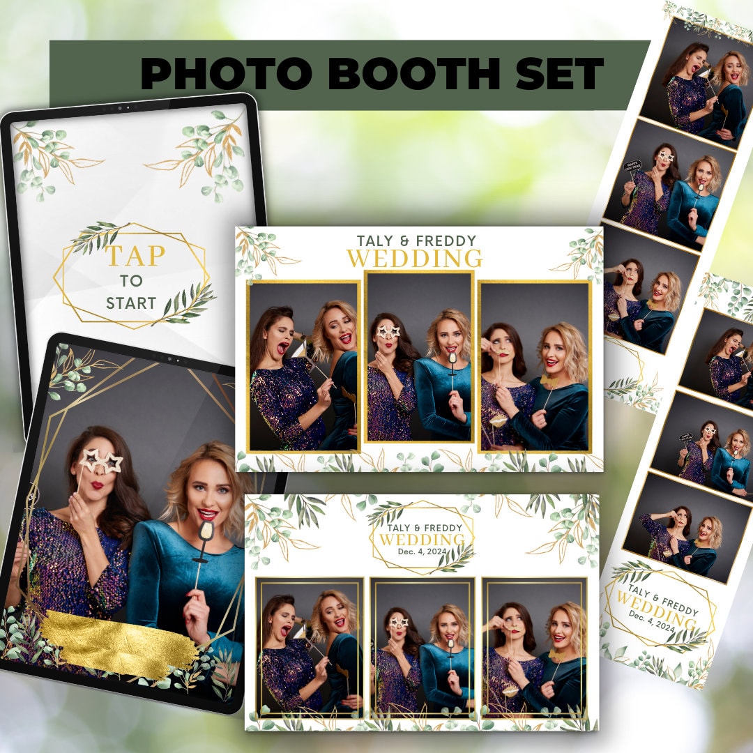 Photo Booth Set/tap to Start Screen/photo Booth Screen/salsa Booth ...
