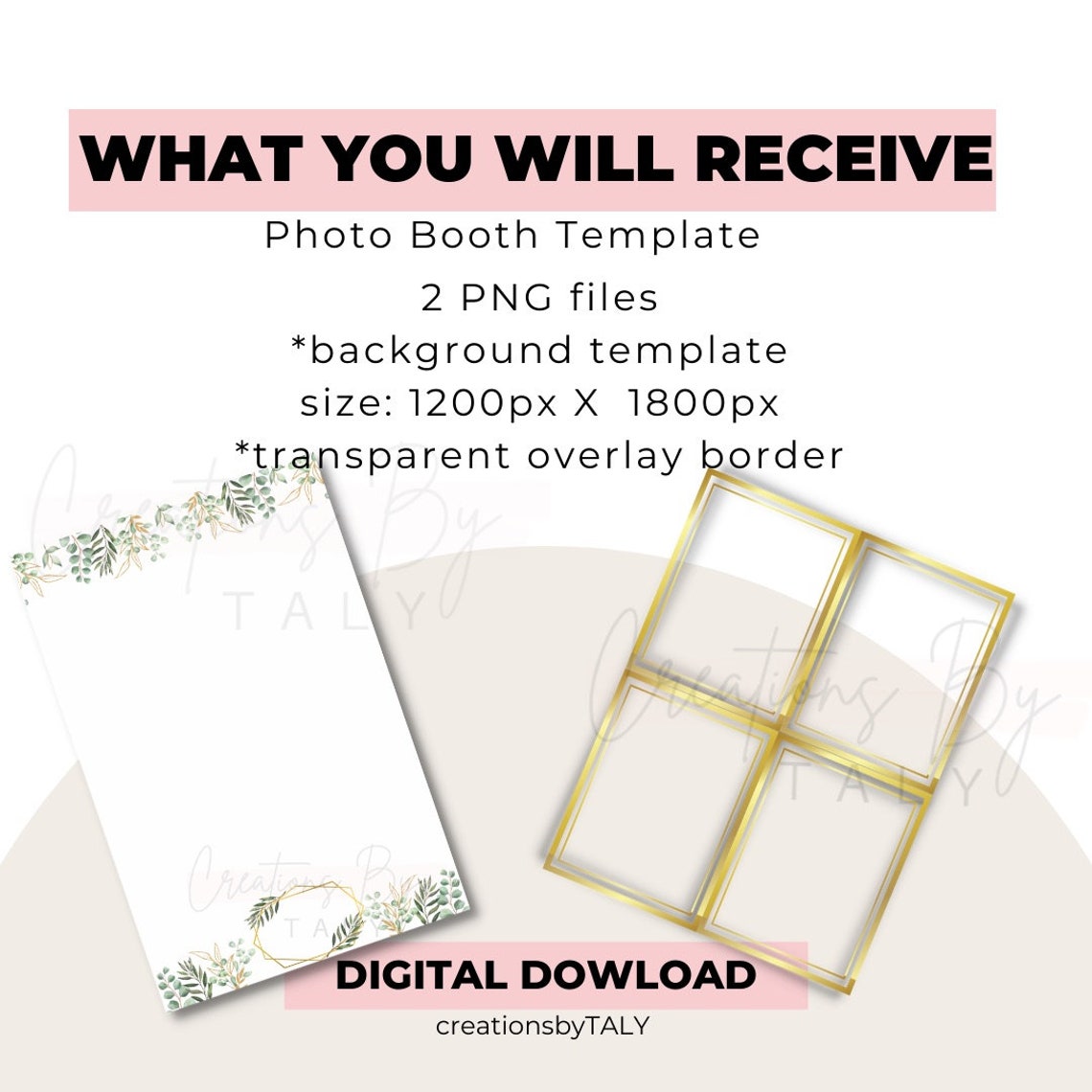 Wedding Photo Booth Template/ Photo Booth Template / Salsa Booth ...
