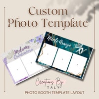 Photo Booth Cards for Wedding, Photo Strip Frame, Modern Elegant Photo ...