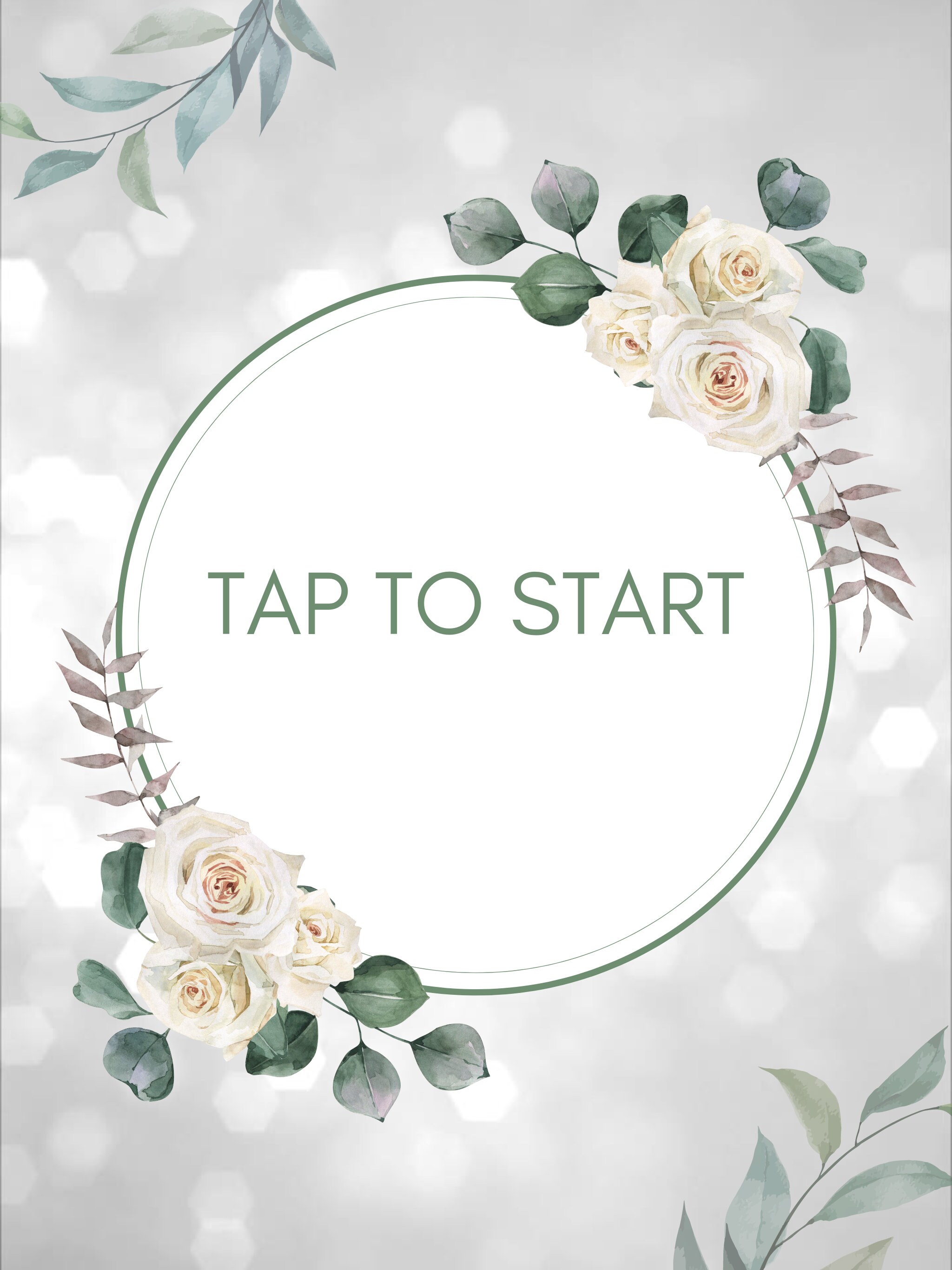 Tap to Start Screen/ Photo Booth Screen/salsa Booth/guest Interface ...