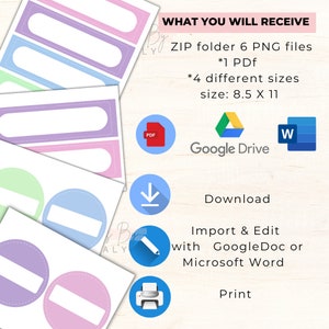 Pastel Classroom Labels, Student Locker Name Tags Pastel Color Name ...