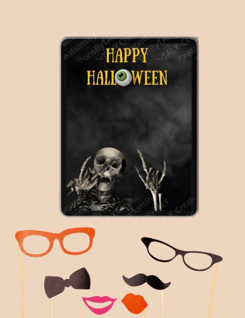 Halloween Tap to Start Screen/photo Booth Screen/salsa Booth/guest ...