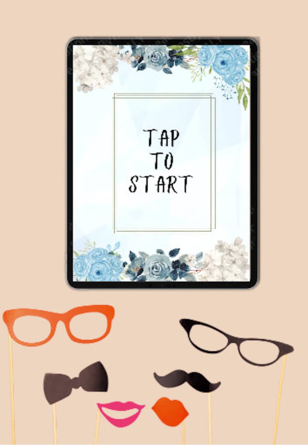 Wedding Template Tap to Start Screen/photo Booth Screen/salsa Booth ...