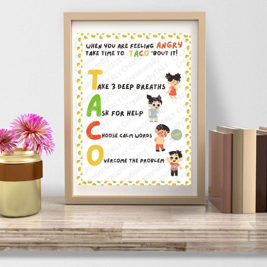 Wanna Taco 'bout It Poster Printable Fellings Poster Classroom Poster ...