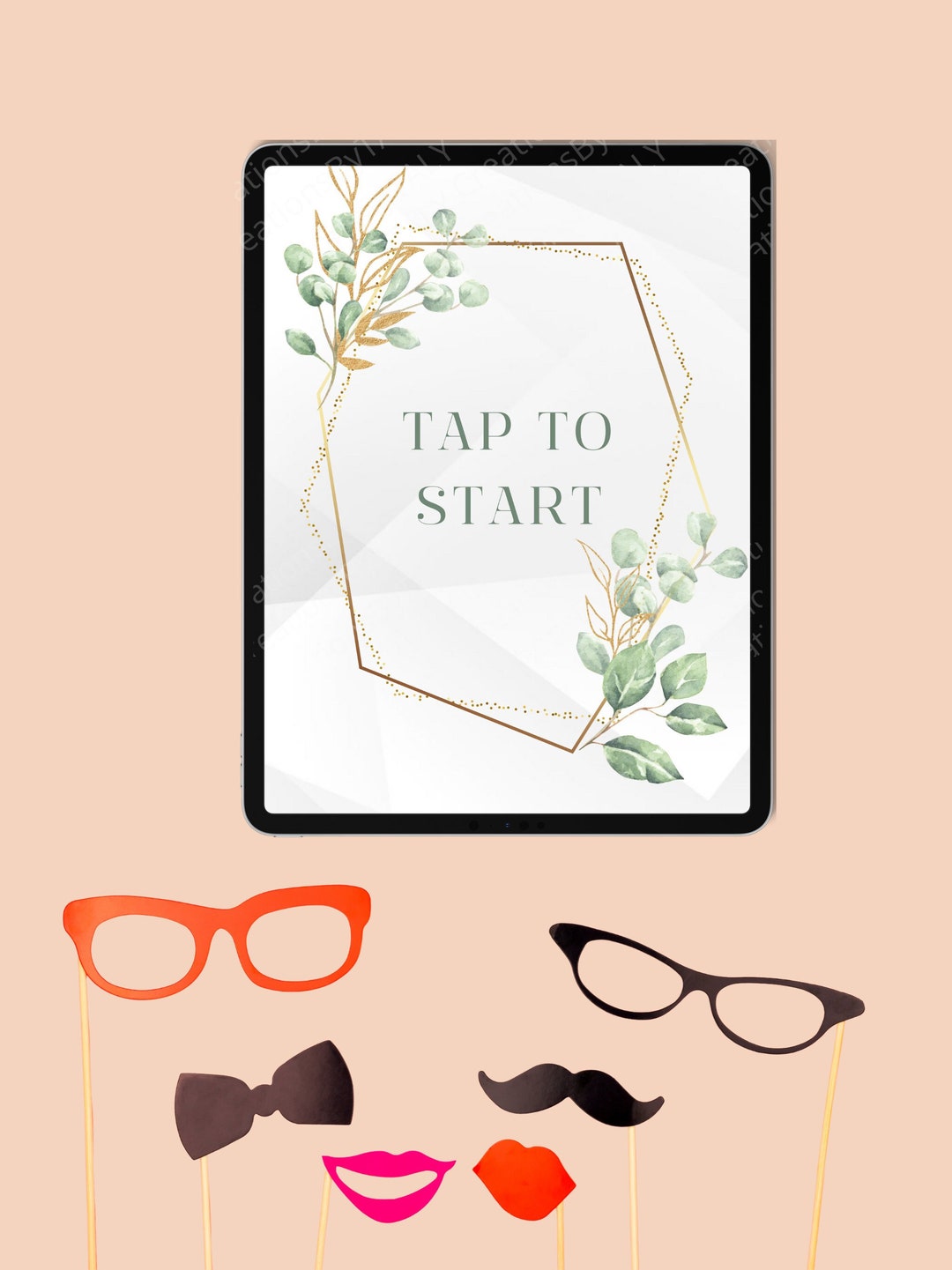 Tap to Start Screen/photo Booth Screen/salsa Booth/guest Interface ...