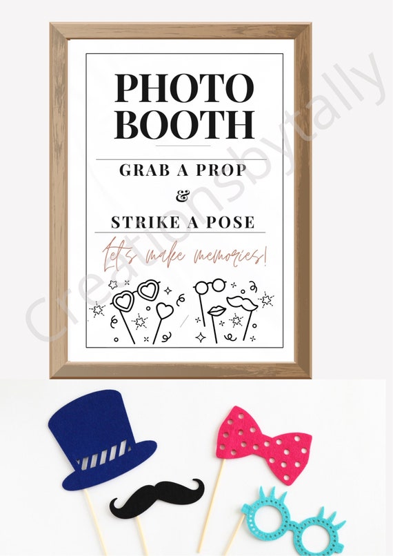 Photo Booth Sign/digital Download/photo Booth Business Sign - Etsy