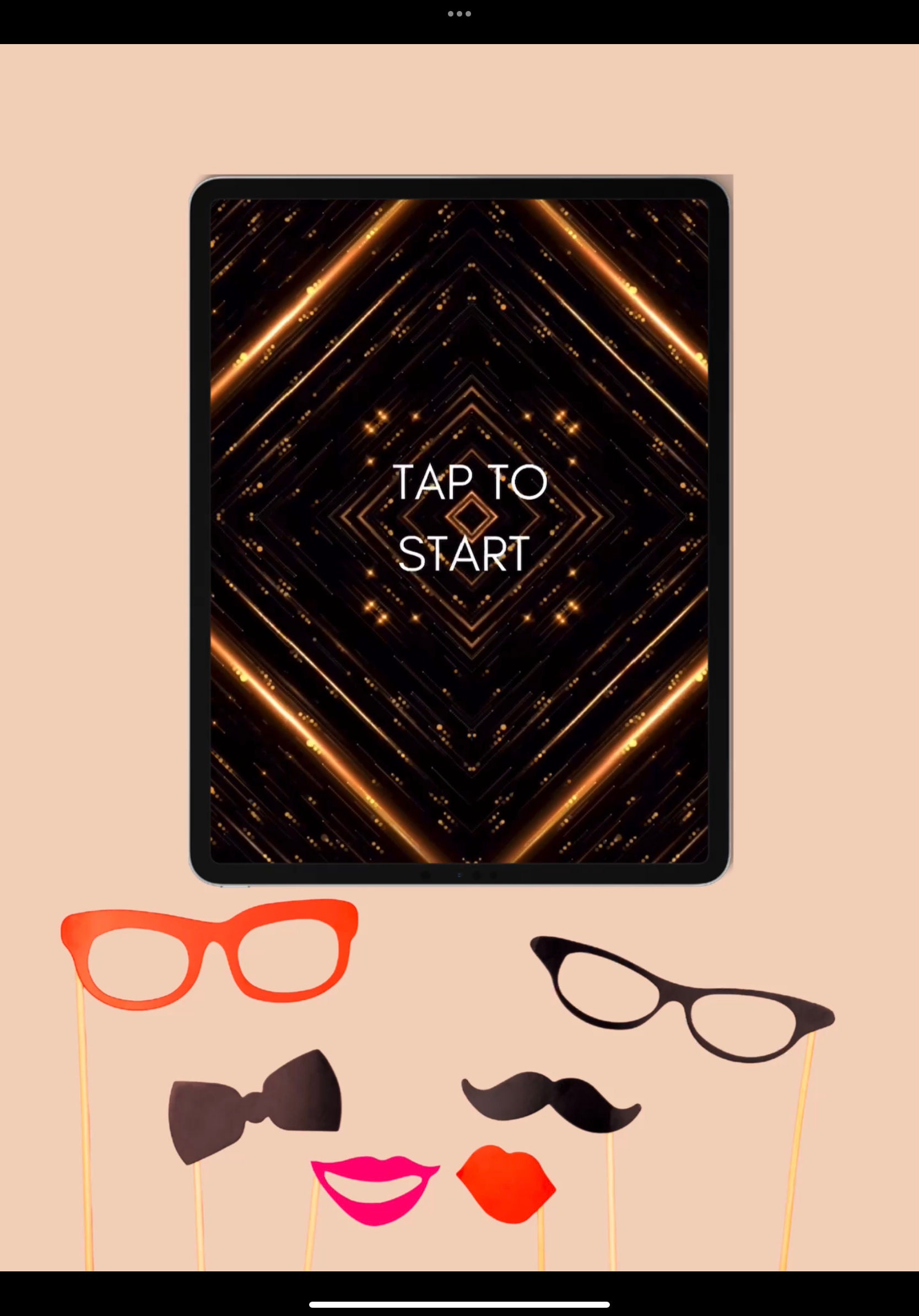 Tap to Start Screen/photo Booth Screen/salsa Booth/guest Interface ...