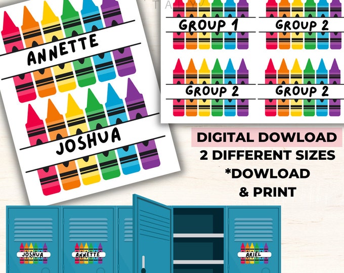 Retro Pastel Name Tags | Classroom Labels | Editable - Etsy Canada