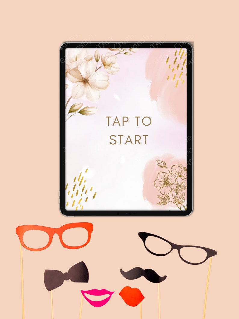 Tap to Start Screen/photo Booth Screen/salsa Booth/guest Interface ...