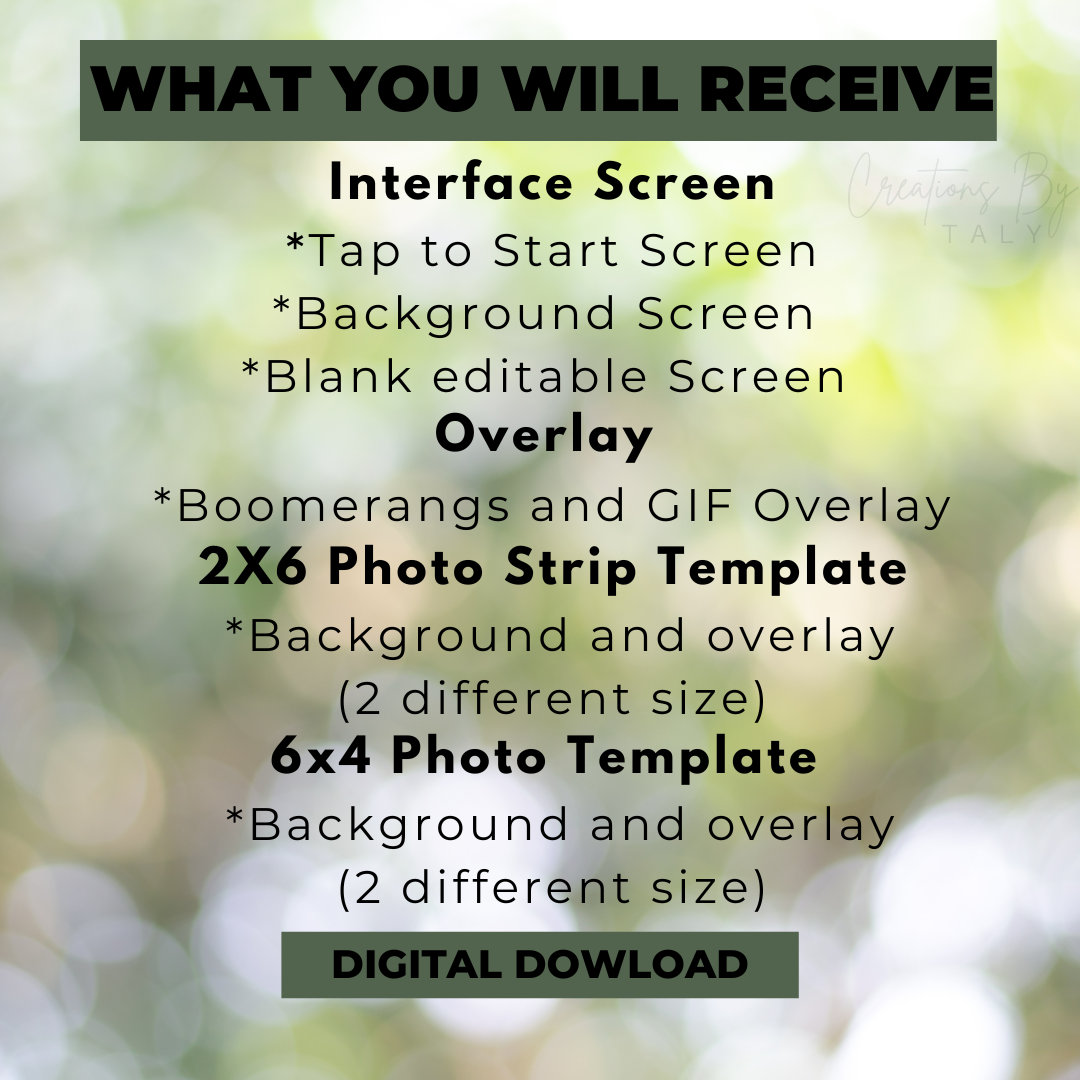 Photo Booth Set/tap to Start Screen/photo Booth Screen/salsa Booth ...