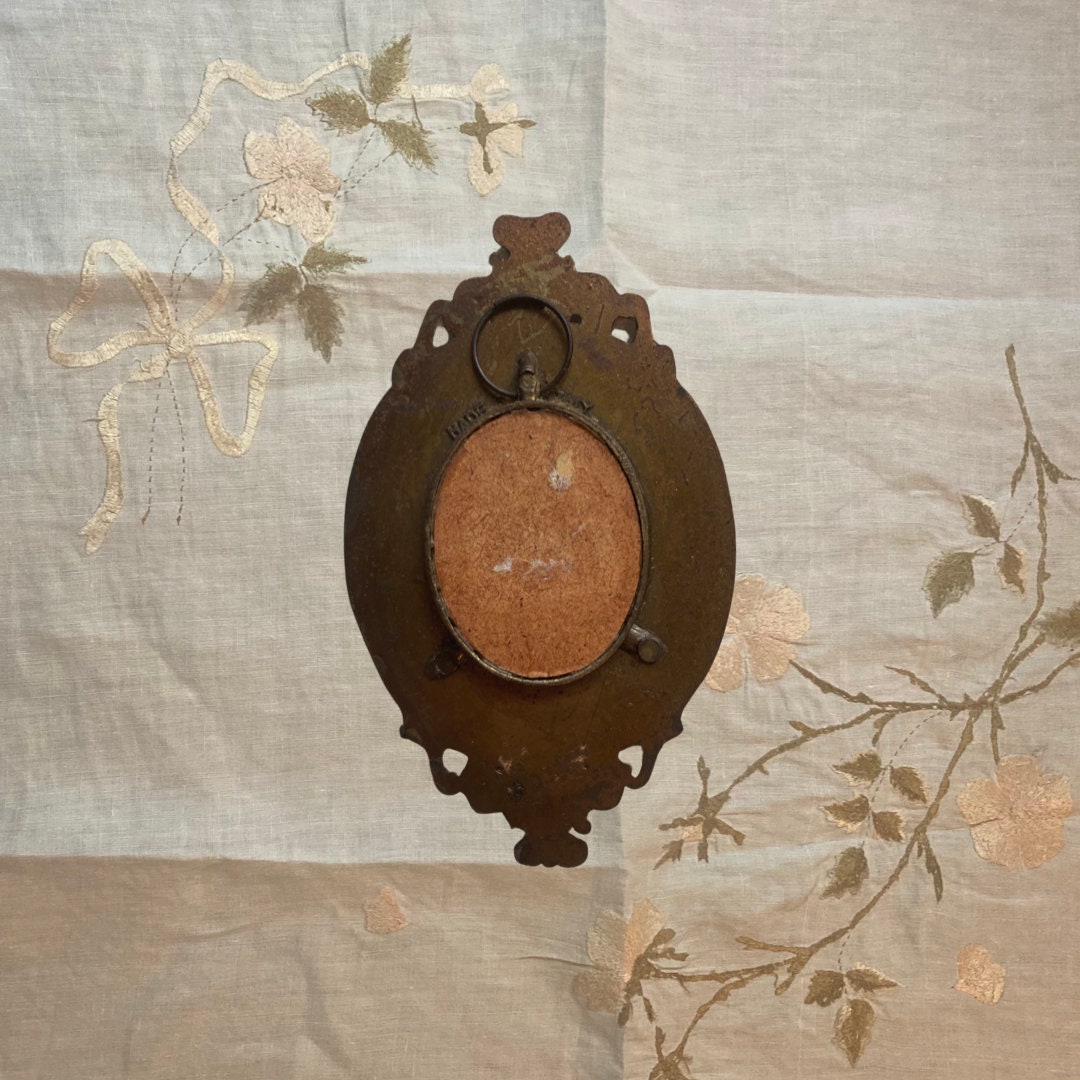 Firefly Miniature in Vintage Italian Frame, Insect Painting, Curio ...