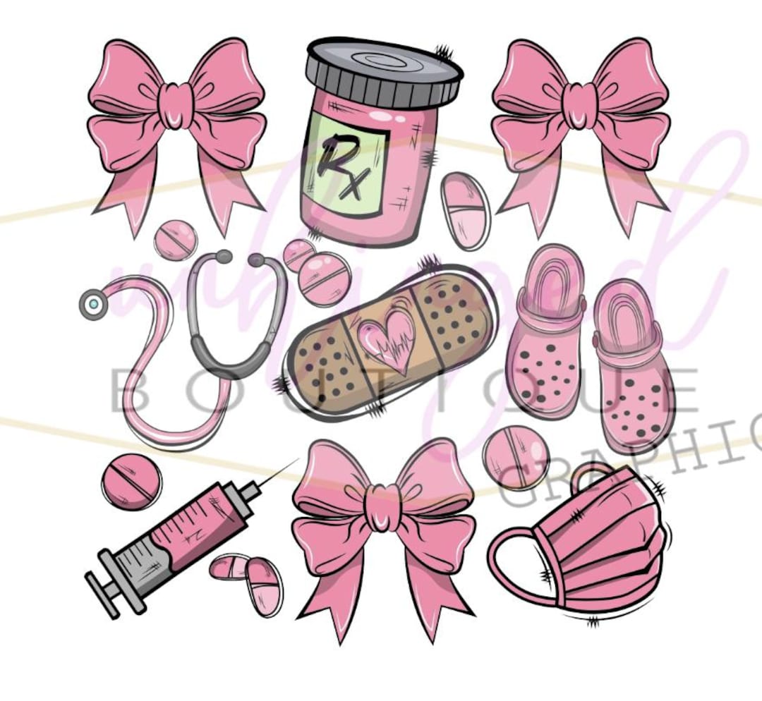 Nursing Themed Collage PNG - Etsy