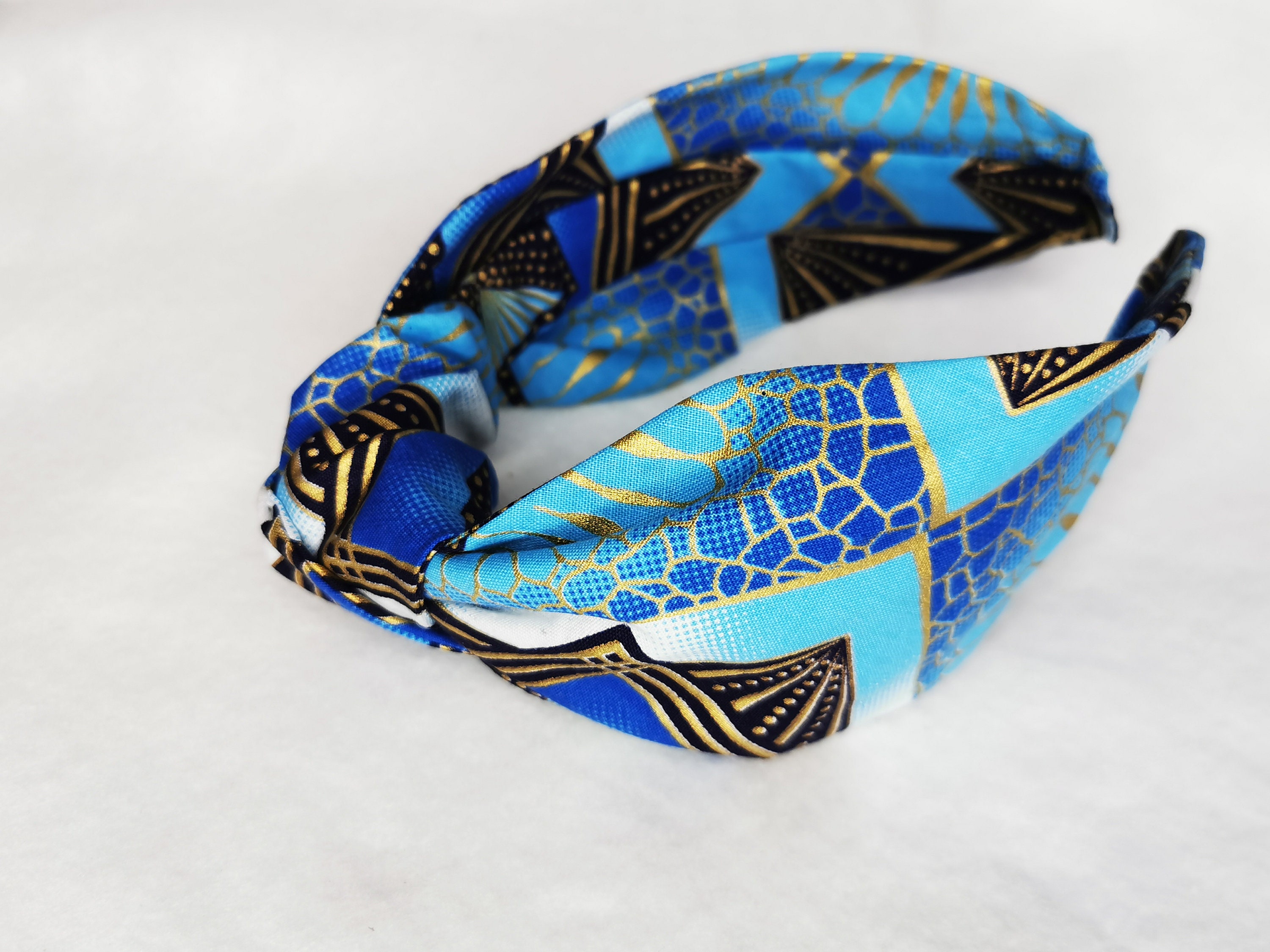 Ankara African Print Top Knot Headband, Women’s Headband, Alice Band ...