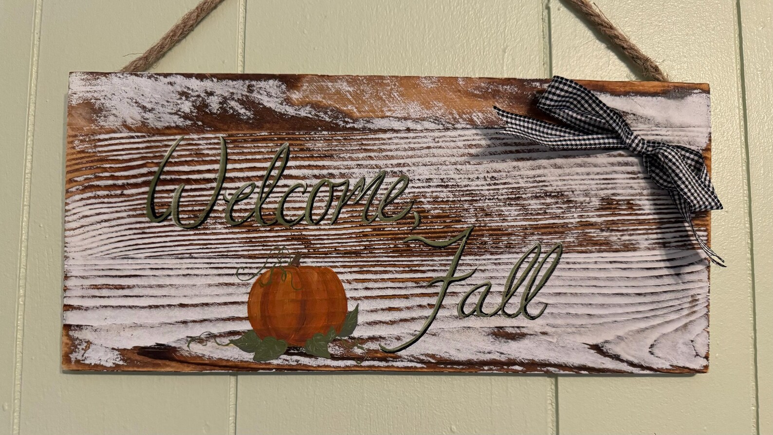 Hand Painted Welcome Fall Primitive Sign - Etsy