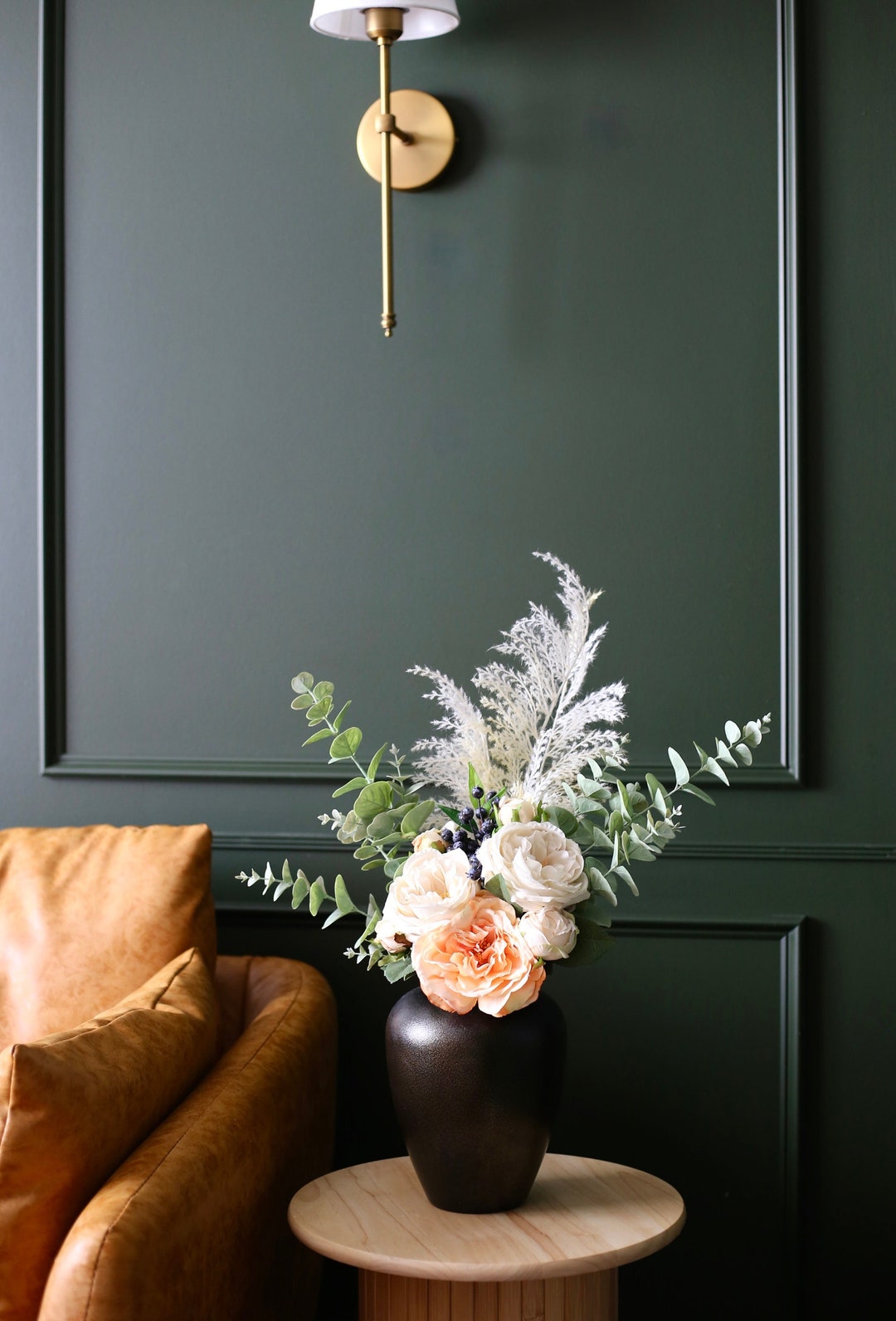 Spring Floral Arrangement, Boho Floral Arrangement, Spring Home Decor ...