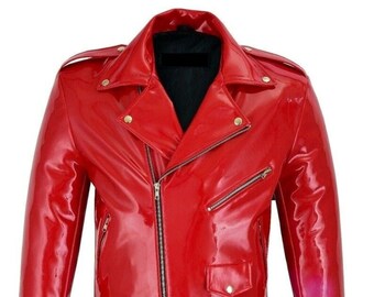 Red Pvc Jacket | Etsy