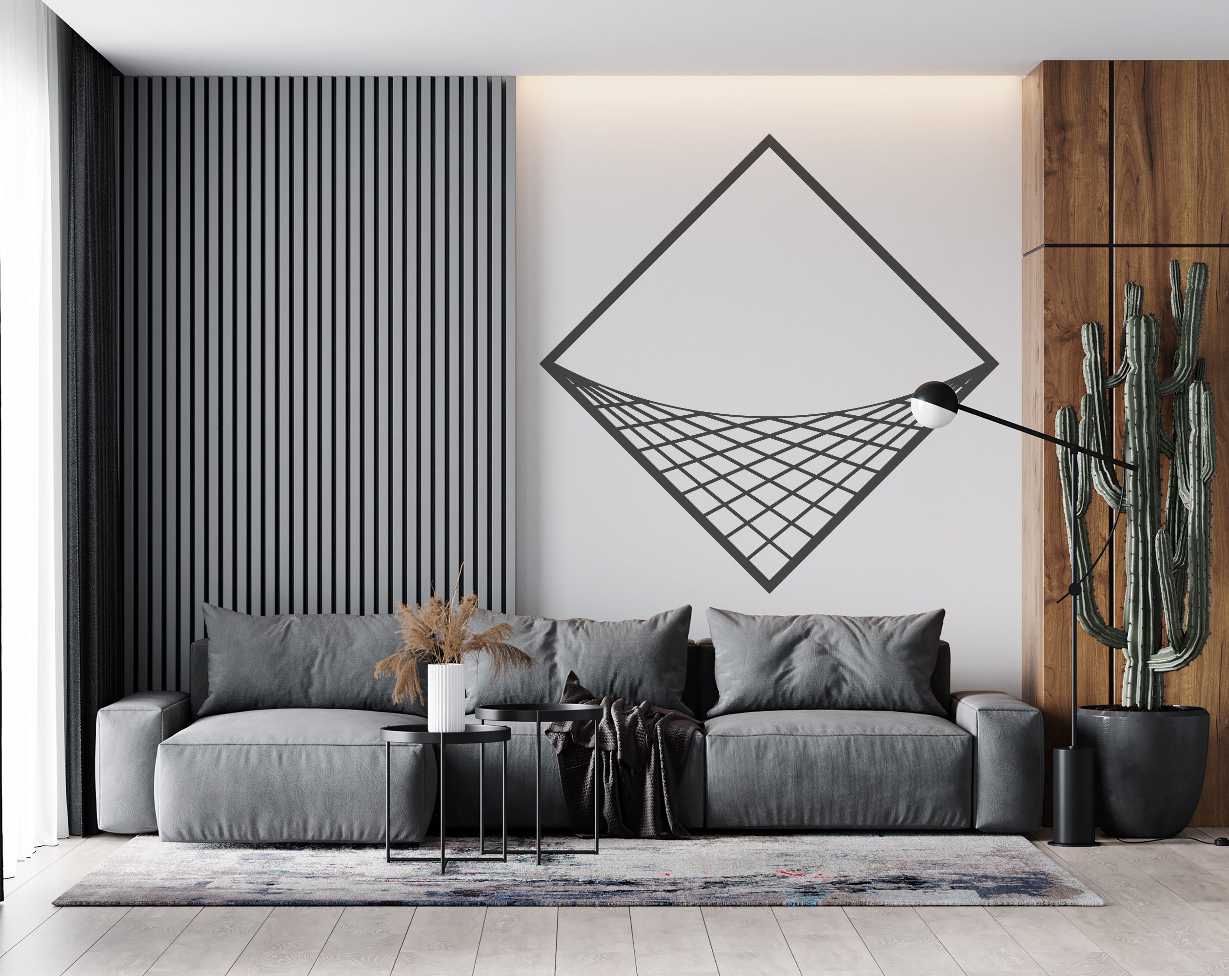 Horizon Lines Geometric Design DXF File for Laser and Plasma - Etsy