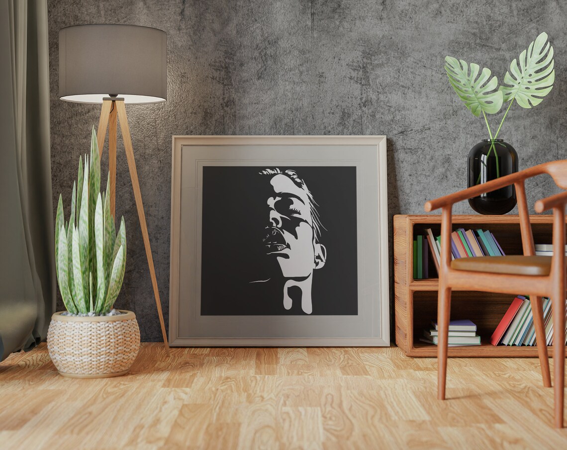 Woman Face Portrait DXF File for Laser and Plasma Cut Svg and Png Files ...