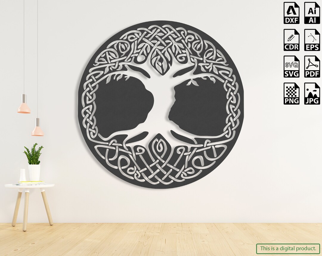 Tree of Life Portrait DXF File for Laser and Plasma Cut - Svg and Png ...