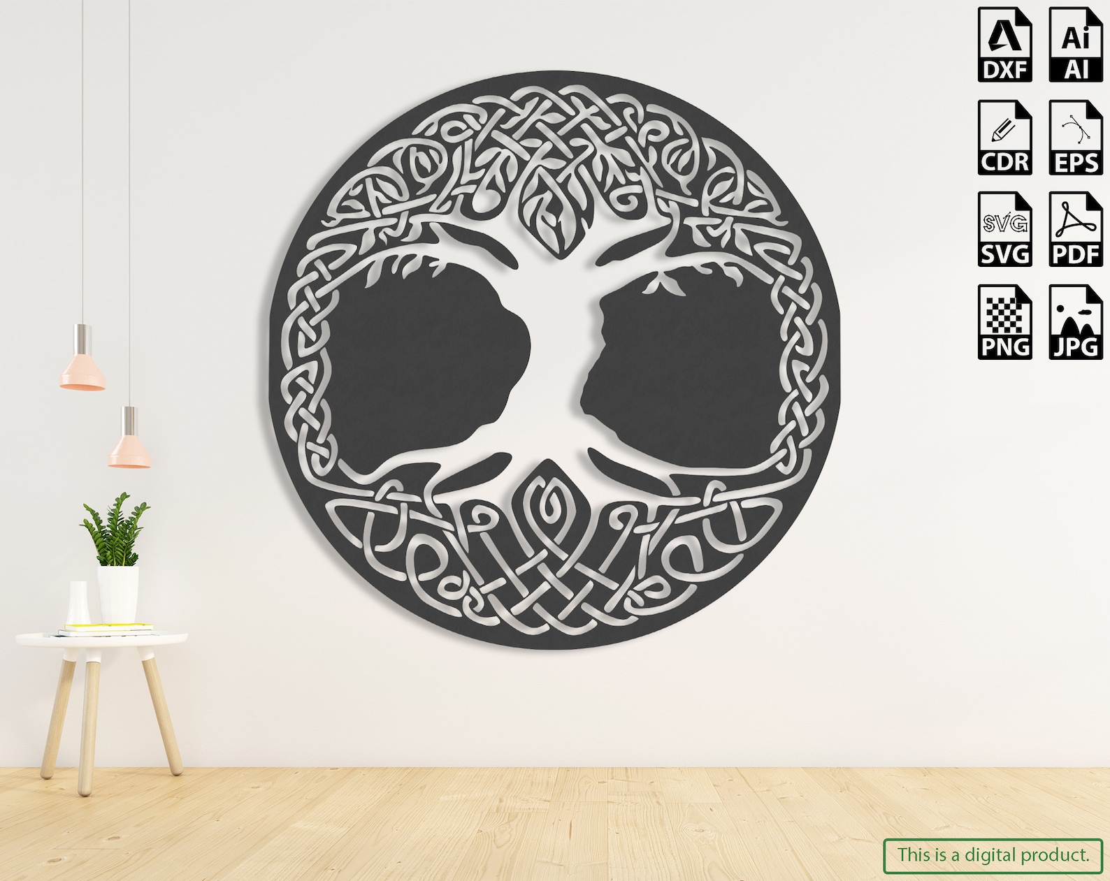 Tree of Life Portrait DXF File for Laser and Plasma Cut - Svg and Png ...