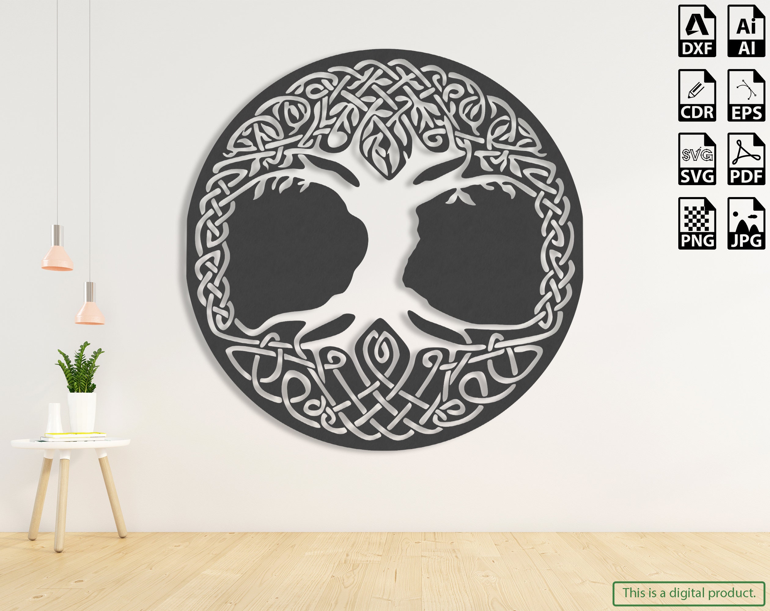 Tree of Life Portrait DXF File for Laser and Plasma Cut - Svg and Png ...