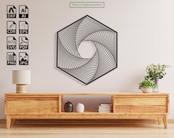 Layered Hexagon Frame SVG Cut Files Double Hexagon SVG - Etsy