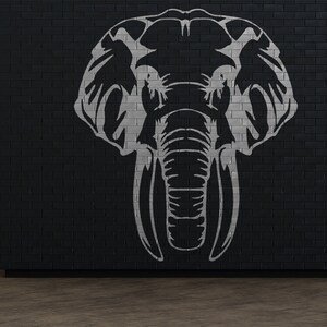 Elephant Portrait DXF File for Laser and Plasma Cut - Svg and Png Files ...