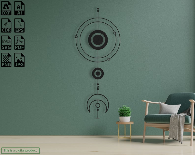 Mystic Sacred Geometry Design DXF File for Laser and Plasma Cut Svg and ...