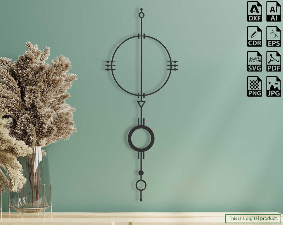 Mystic Sacred Geometry Design DXF File for Laser and Plasma Cut - Svg ...