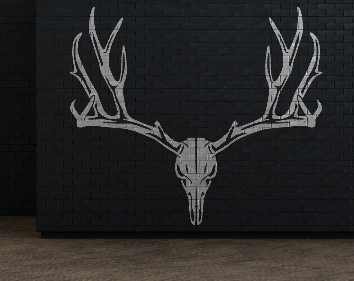 Deer Skull Portrait DXF File for Laser and Plasma Cut - Svg and Png ...